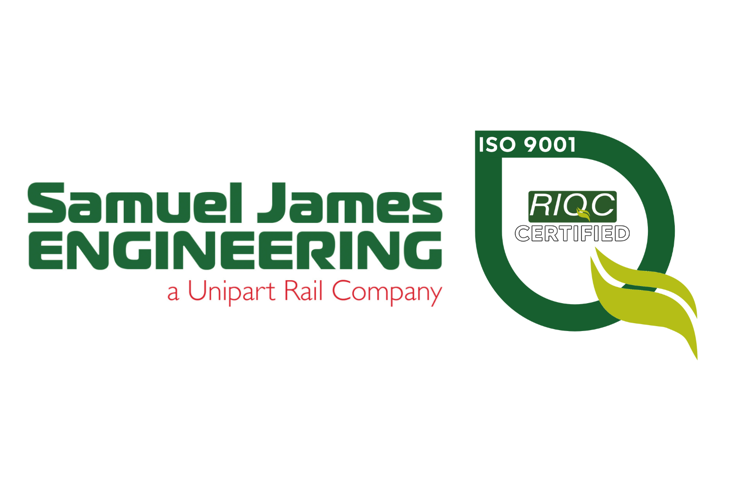 Celebrating ISO 9001 certification - Samuel James Engineering